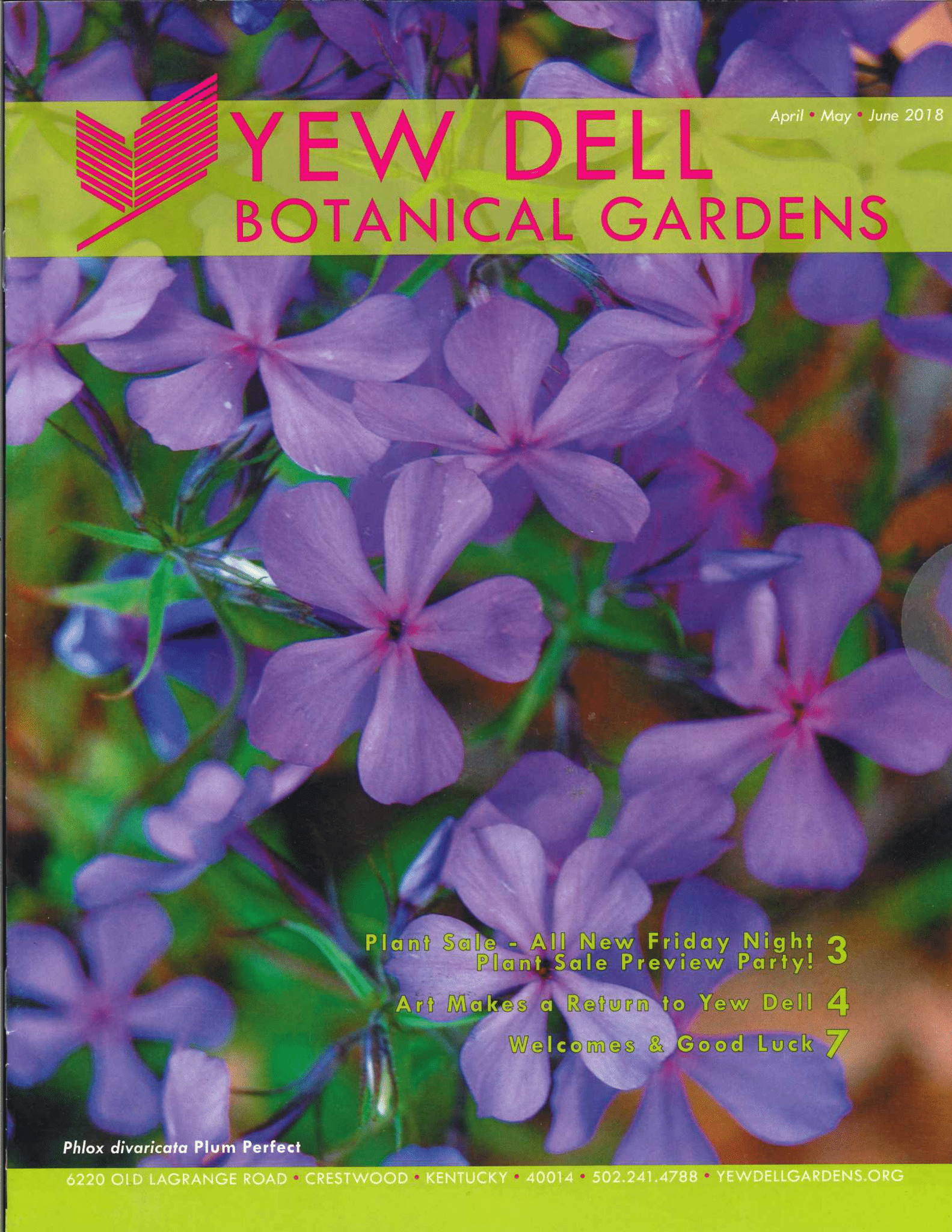 Newsletters | Yew Dell Botanical Gardens
